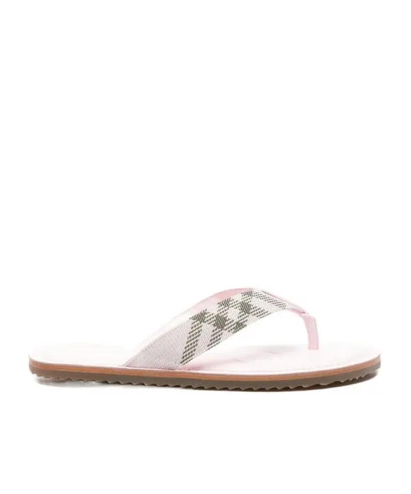Burberry Check Pavilion Sandals - White