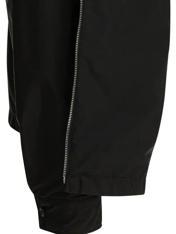 Prada Triangle-logo Zipped Shirt - Black