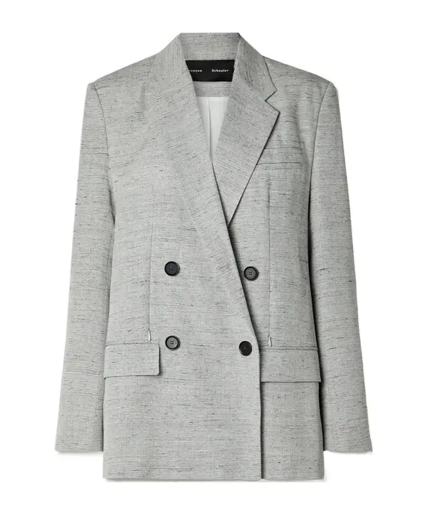 Proenza Schouler Hadley Double-breasted Suit Jacket