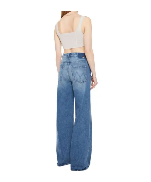 MOTHER The Ditcher Roller Zip Sneak Wide-leg Jeans