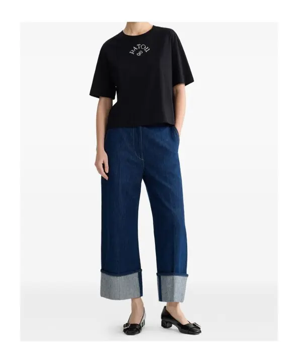 PATOU Logo Embroidered T-shirt