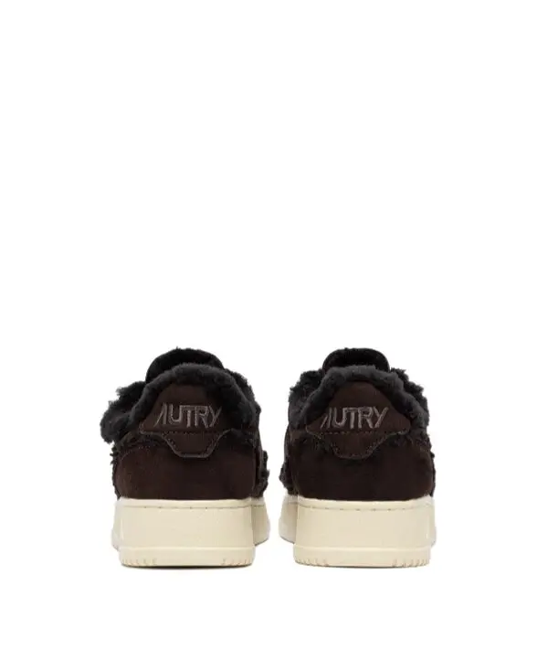 AUTRY Medalist Shearling Low-top Sneakers - Brown