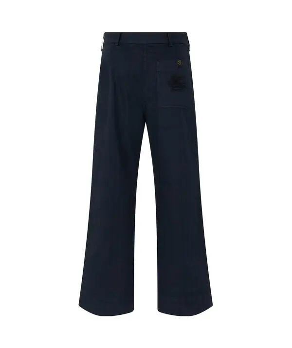Etro Wide-leg Trousers - Black