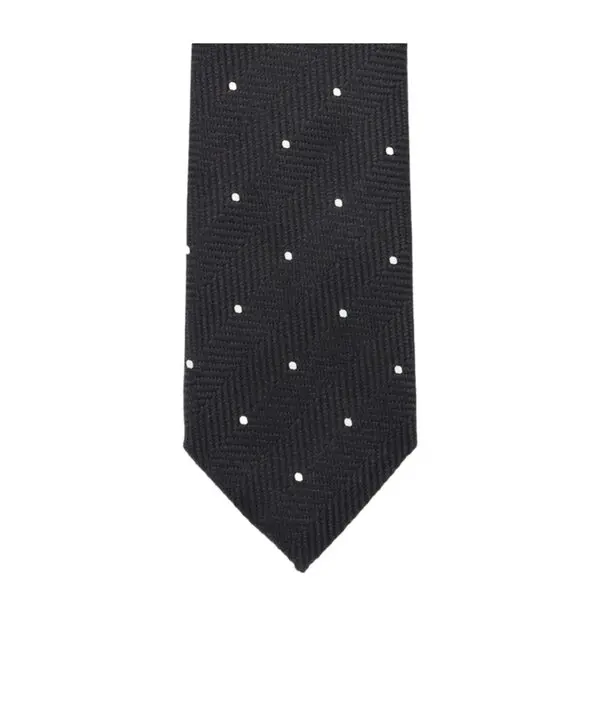 TOM FORD Polka Dot Neck Tie - Black