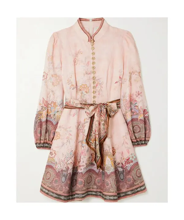 Zimmermann Alchemy Buttoned Mini Dress - No