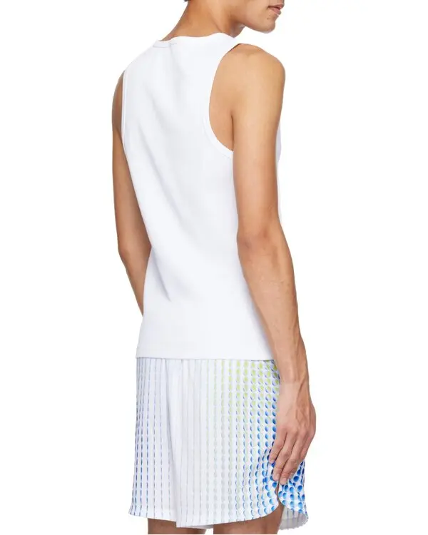 Casablanca Embroidered Logo Ribbed Tank Top