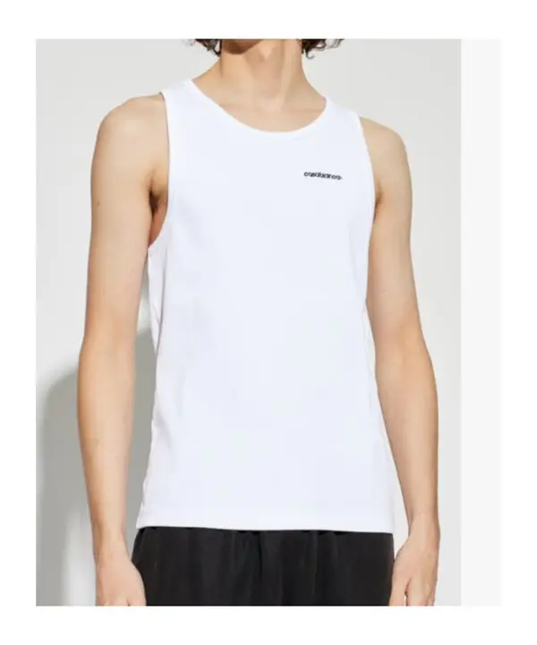 Casablanca Embroidered Logo Ribbed Tank Top