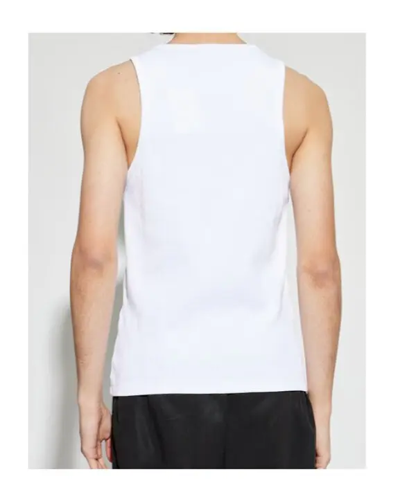 Casablanca Embroidered Logo Ribbed Tank Top