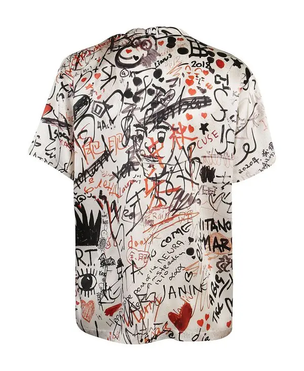 Burberry Graffiti Print T-shirt