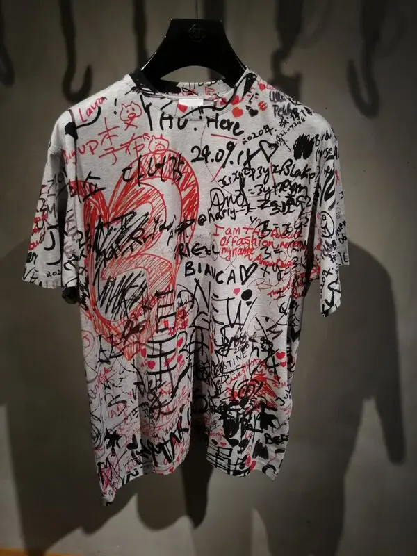 Burberry Graffiti Print T-shirt