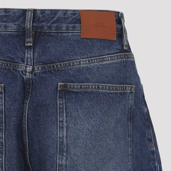 Studio Nicholson Cropped Wide-leg Jeans - Blue