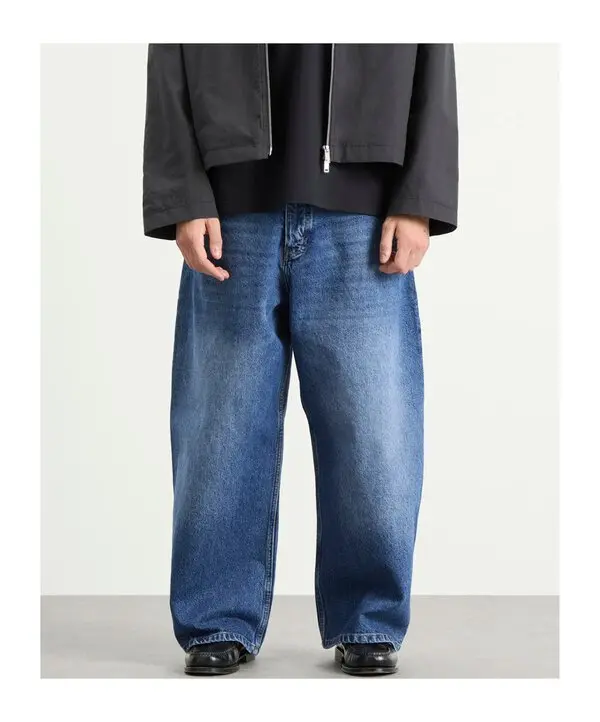 Studio Nicholson Cropped Wide-leg Jeans - Blue