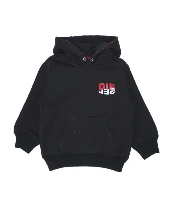 DIESEL® Logo Printed Hooded Sweater