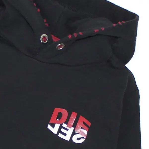 DIESEL® Logo Printed Hooded Sweater