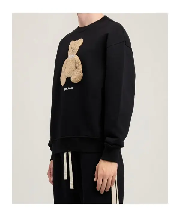 Palm Angels Bear Patch Sweatshirt - Black