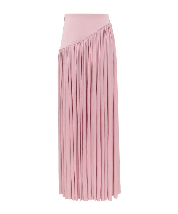 Zimmermann Alchemy Pleated Maxi Skirt - Light Pink