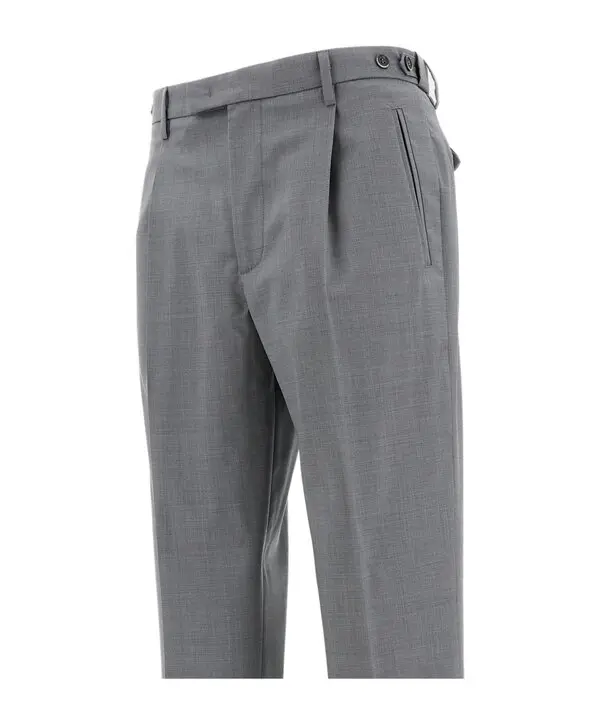 Barena Venezia High-rise Pleated Tapered Trousers - Grey