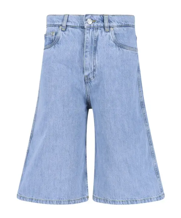 Coperni Denim Bermuda Shorts With Belt Detailing