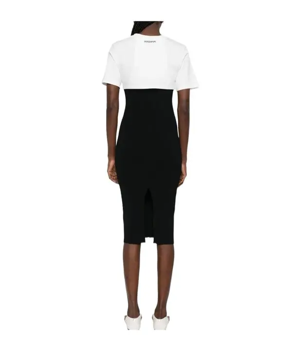 Patrizia Pepe Sweetheart Neckline Knitted Dress