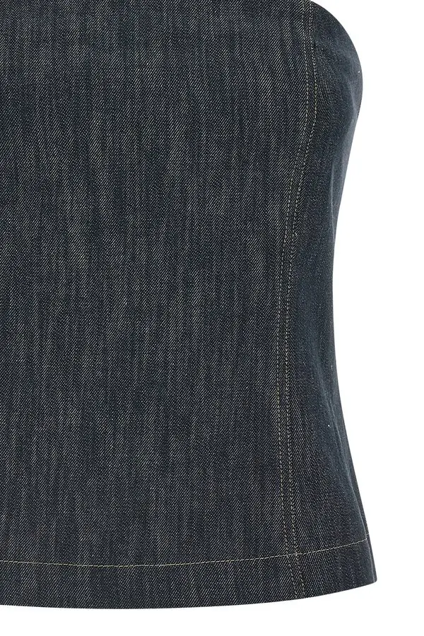 Brunello Cucinelli Strapless Top With Back Zip Closure