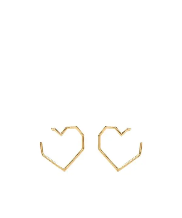 ALIITA 14kt Gold Corazón Earrings - Yellow
