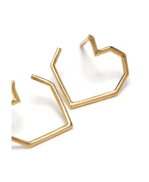 ALIITA 14kt Gold Corazón Earrings