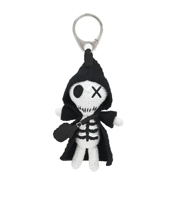 Alexander McQueen The Doll Sid Charm - Black/white/silver