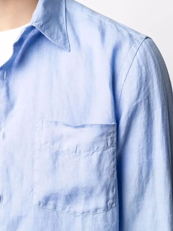 Aspesi Slim Fit Linen Shirt