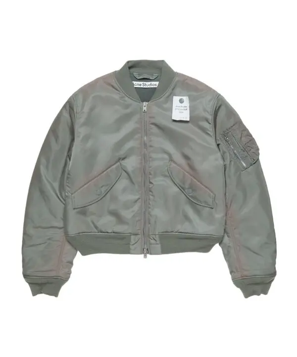 Acne Studios Full-zip Bomber Jacket - Gray