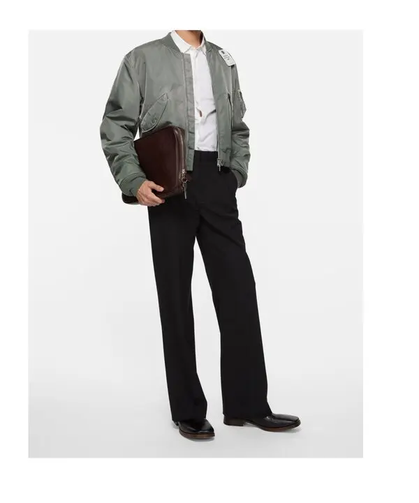 Acne Studios Full-zip Bomber Jacket - Gray