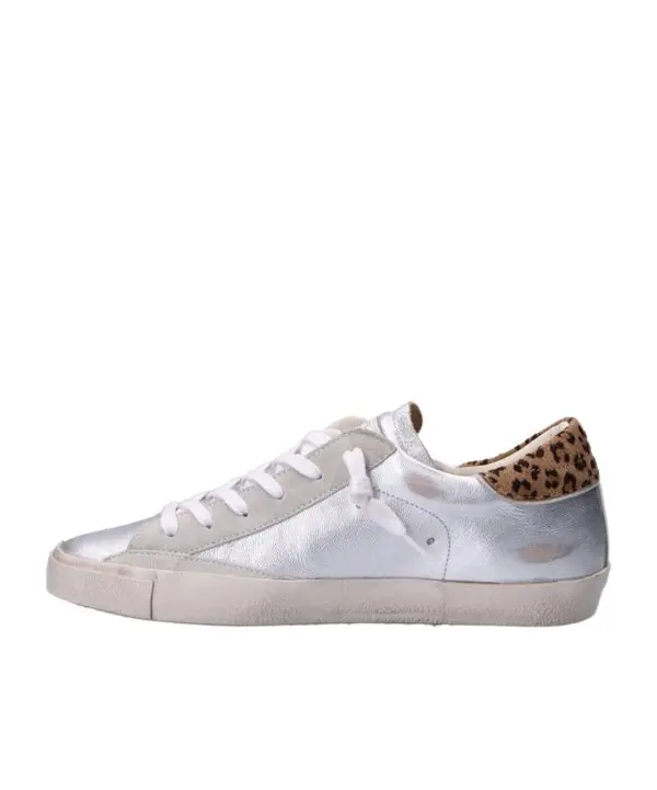 Philippe Model Sneakers With Animal Print Detail - Gray