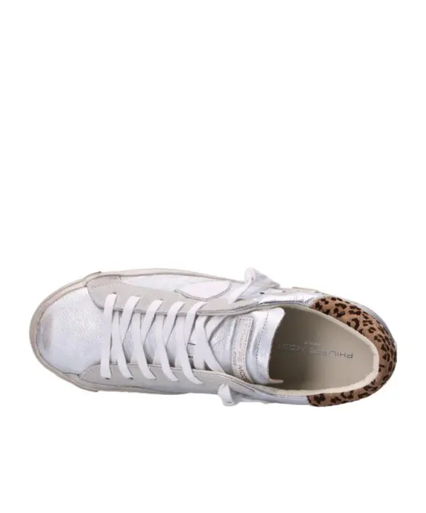 Philippe Model Sneakers With Animal Print Detail - Gray