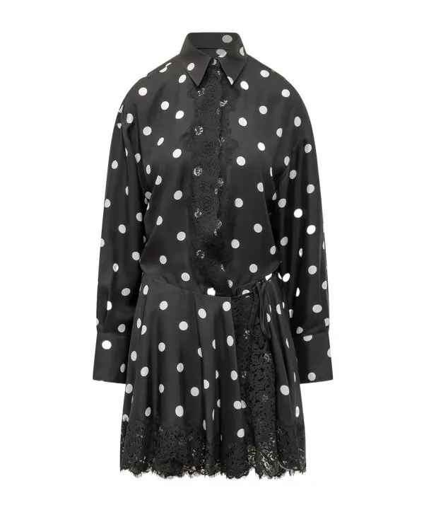 Sportmax Polka Dot Lace Dress