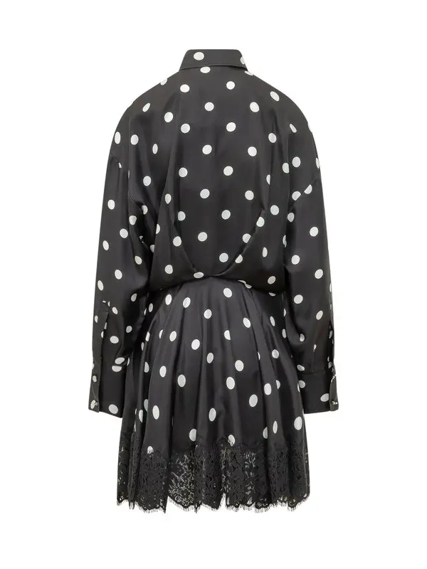 Sportmax Polka Dot Lace Dress