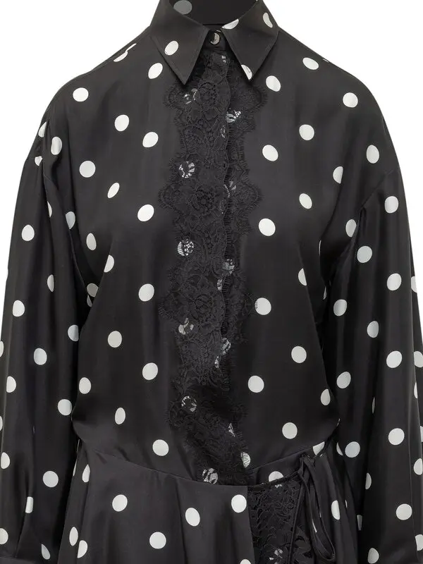 Sportmax Polka Dot Lace Dress