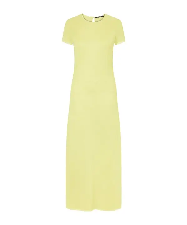 Jacquemus La Robe Maille Knitted Maxi Dress - Yellow