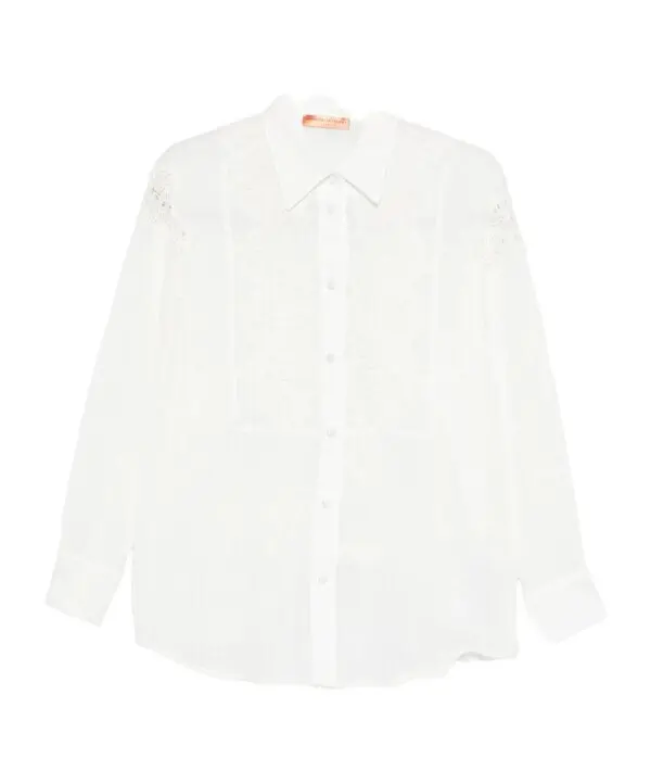 Ermanno Scervino Lace-detail Shirt - White