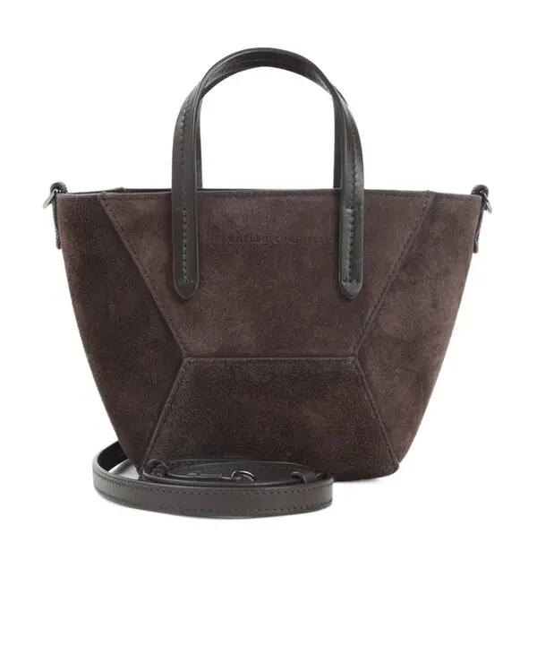 Brunello Cucinelli Duo Mini Tote Bag - Black