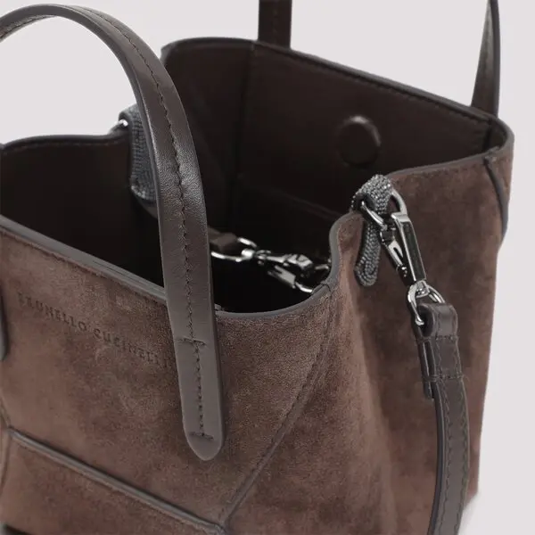 Brunello Cucinelli Duo Mini Tote Bag - Black