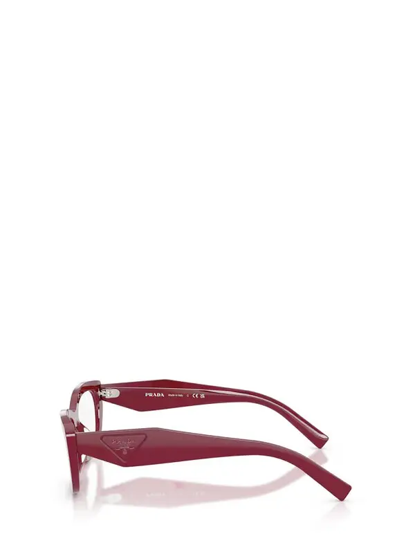 Prada Irregular Frame Eyeglasses - Red