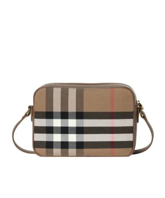 Burberry Checked Camera Bag - Multicolor