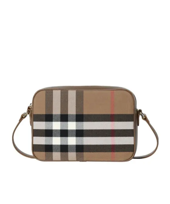 Burberry Checked Camera Bag - Multicolor