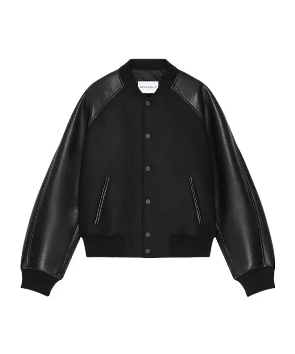 Givenchy Embroidered Logo Blouson Jacket - Black