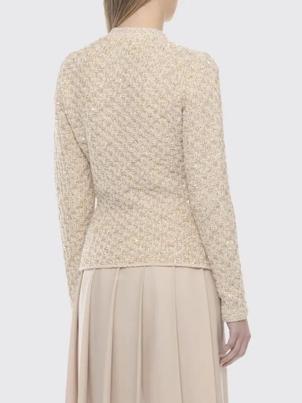 Fabiana Filippi Denim Effect Sequin Tweed Jacket