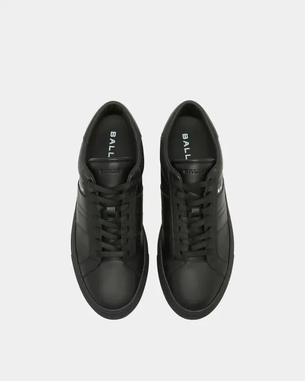 Bally Hedon Leather Sneakers - Black