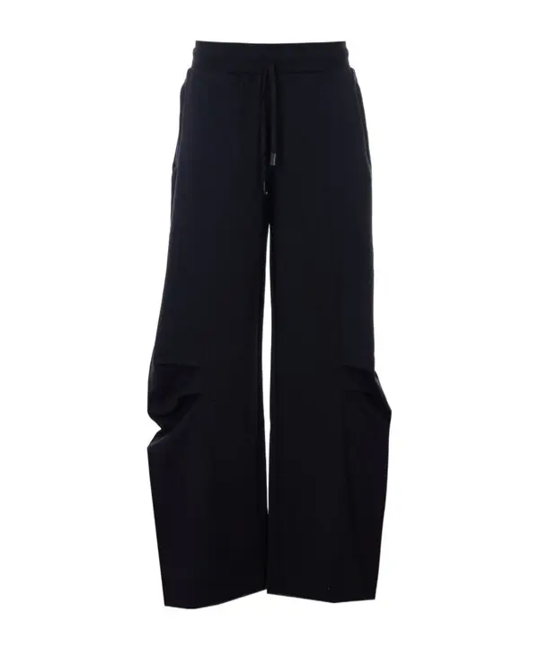Patrizia Pepe Wide Leg Ruffle Trousers