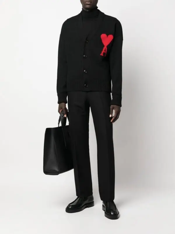 AMI Paris De Coeur Knitted Cardigan