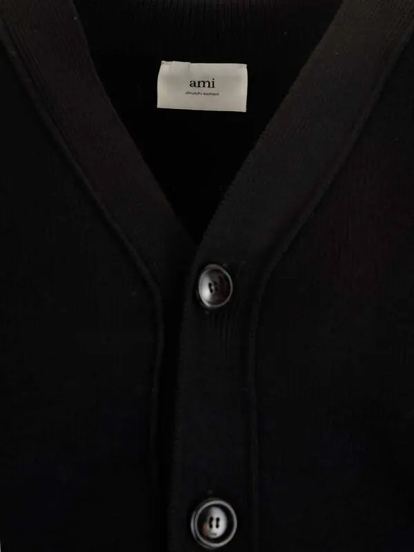 AMI Paris De Coeur Knitted Cardigan
