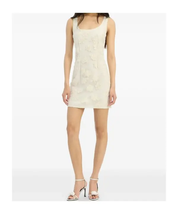 ROTATE BY BIRGER CHRISTENSEN Beaded Mini Dress - White