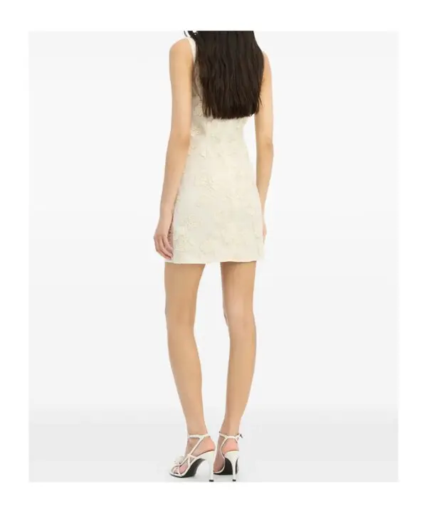 ROTATE BY BIRGER CHRISTENSEN Beaded Mini Dress - White